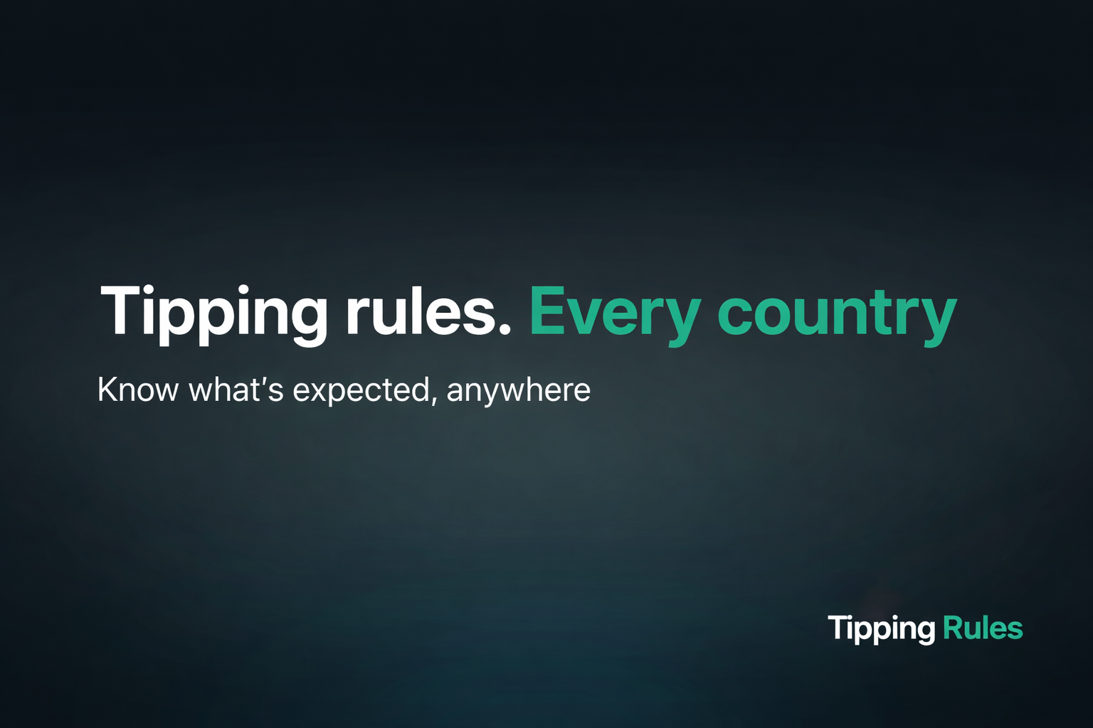 Tipping rules by country | Tipping Rules